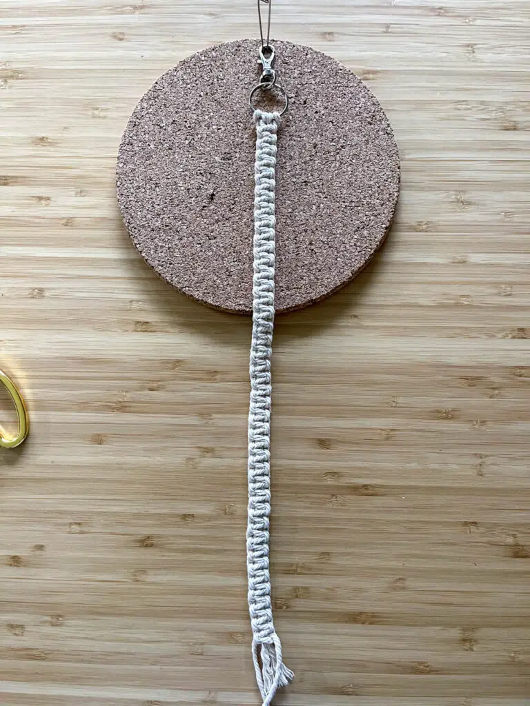 Easy DIY Macrame Keychain Wristlet - Macra-Made