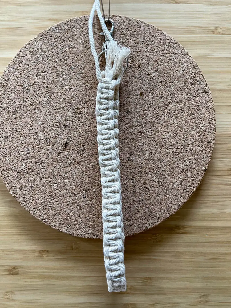 Easy DIY Macrame Keychain Wristlet - Macra-Made