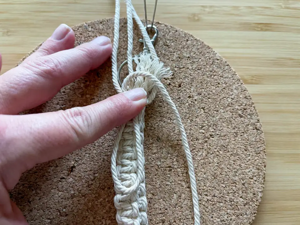 Easy DIY Macrame Keychain Wristlet - Macra-Made
