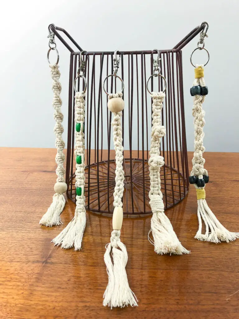 5 Easy Macrame Keychains in 5 Minutes - Macra-Made