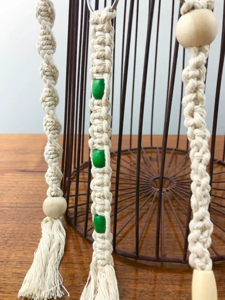 5 Easy Macrame Keychains in 5 Minutes - Macra-Made